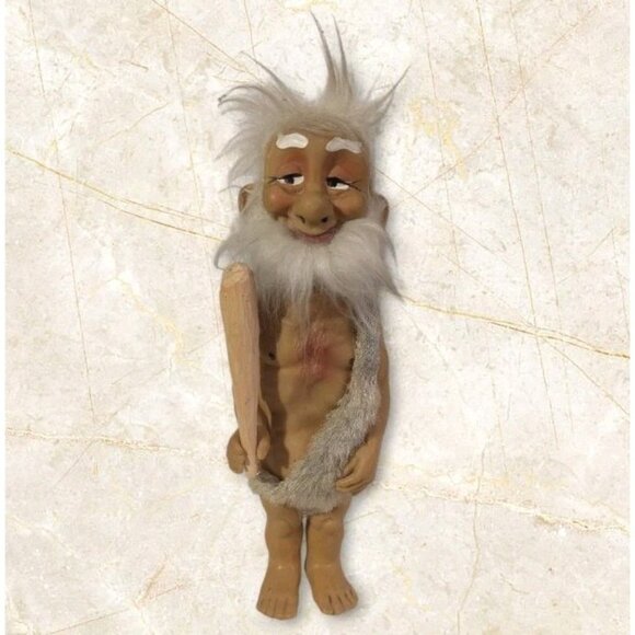 Sarco | Toys | Caveman Troll Doll Mop Pets Sarco Old Man Happy White ...